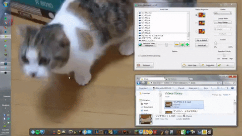 How do I put a movie with no sound as a desktop background and/or ...