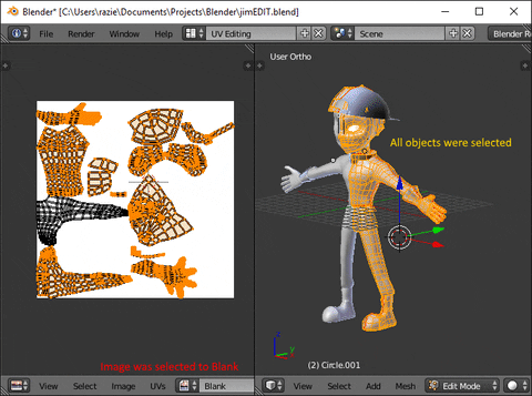 Why can't I edit image for UV Map after joining Objects? - Blender ...